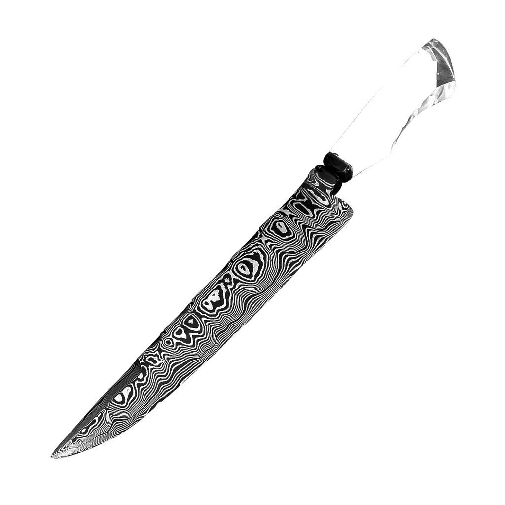 Faca Damasco Night Vision Cabo Fluorescente Azul - Edição Especial ...