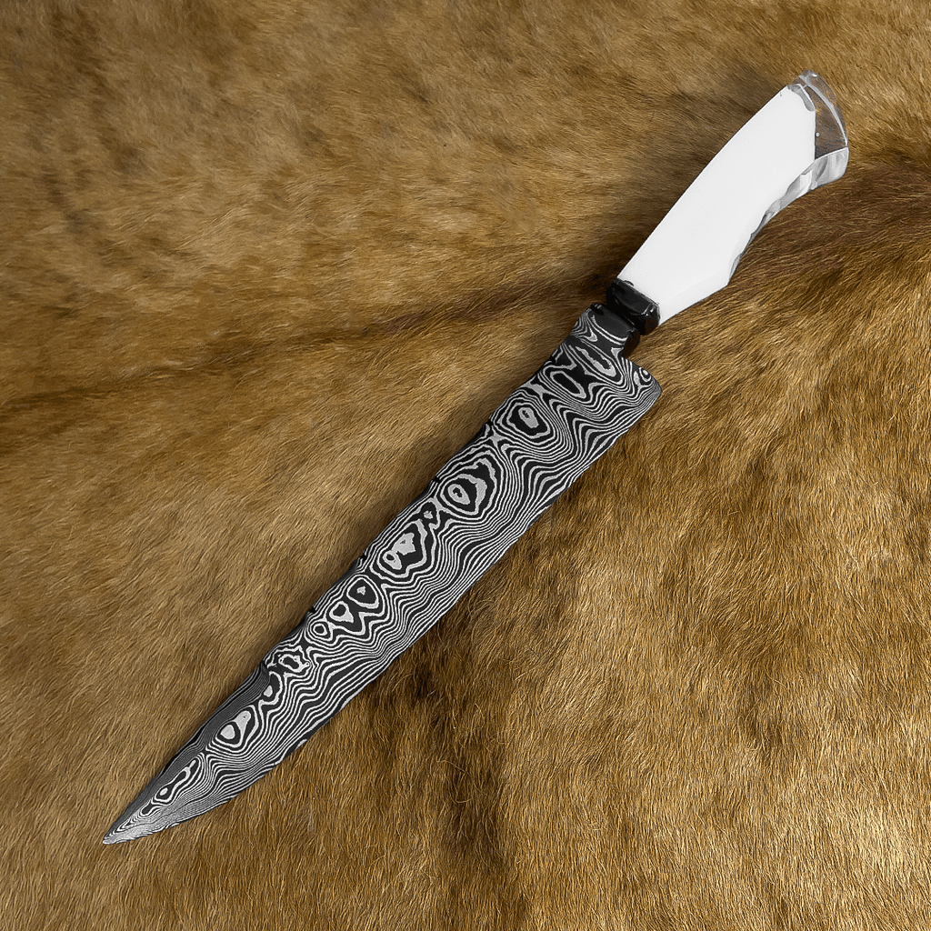 Faca Damasco Night Vision Cabo Fluorescente Azul - Edição Especial ...